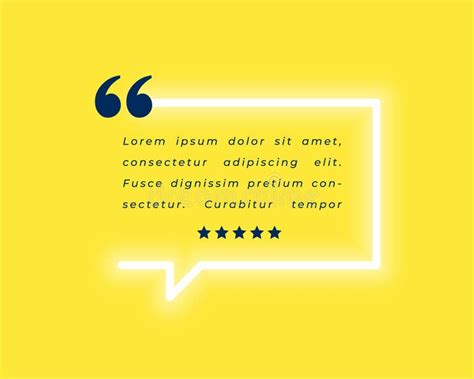 Trendy Chat Bubble Testimonial Template With Star Rating Design Stock