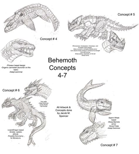 Behemoth Concepts 4 7 By Jacobspencerkaiju79 On Deviantart