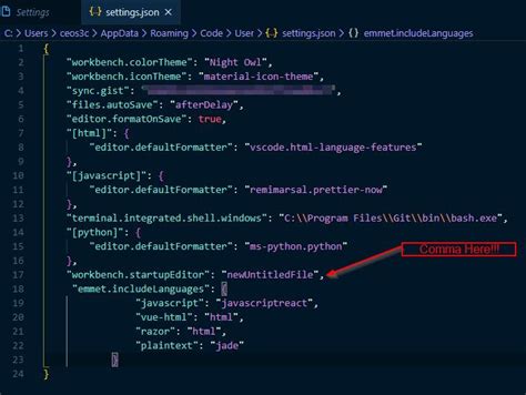 Enable Emmet Support For React In Vscode 000080 Ceos3c