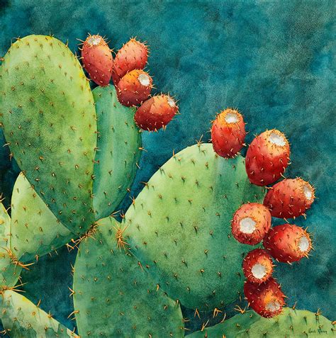 Prickly Pear Cactus Paintings