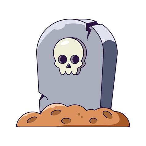 Concepto De Halloween Ilustración De Dibujos Animados Vívidos De La