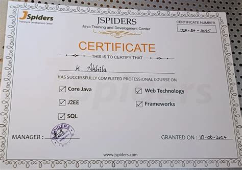 Akhila Kaki On Linkedin Java Full Stack Developer Certificate