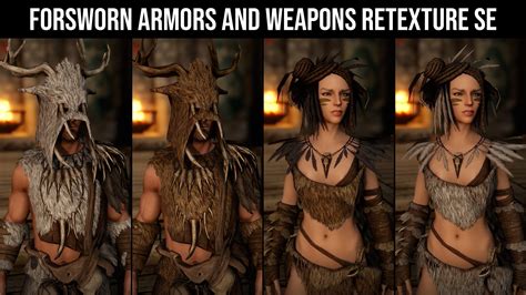 Forsworn Armors And Weapons Retexture Le At Skyrim Nexus Mods And