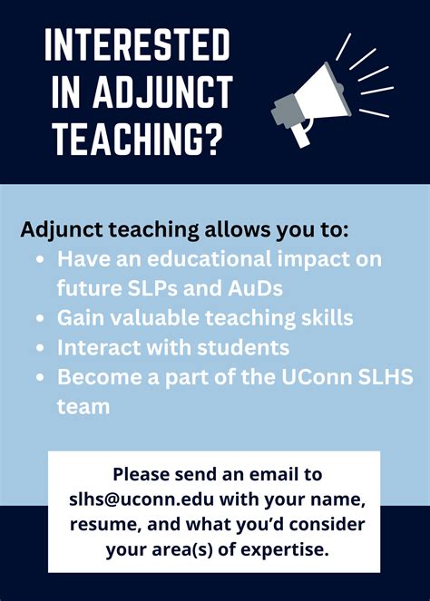Interested In Adjunct Teaching Department Of Speech Language And