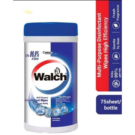 Walch Multi Purpose Disinfectant Wipes 75s Shopee Singapore