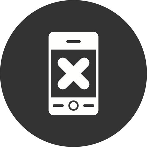 No Phone Vector Icon 20604212 Vector Art At Vecteezy