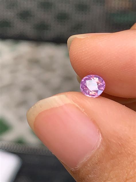 053ct Milky Pinkish Purple Sapphire Opalescent Milky Pinkish Purple