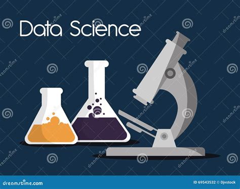 Data Science Design Vector Illustration Stock Vector Illustration
