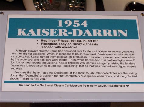 Solve 1954 Kaiser Darrin Placque Jigsaw Puzzle Online With 20 Pieces