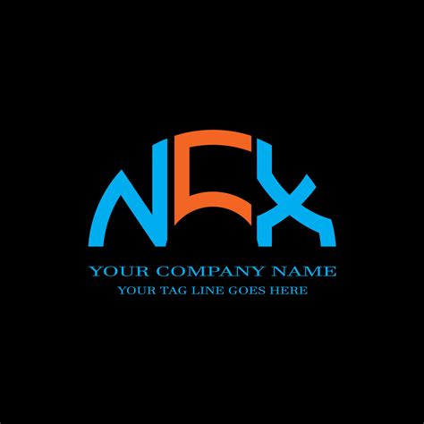 Ncx Letter Logo Creative Design With Vector Graphic 8467687 Vector Art