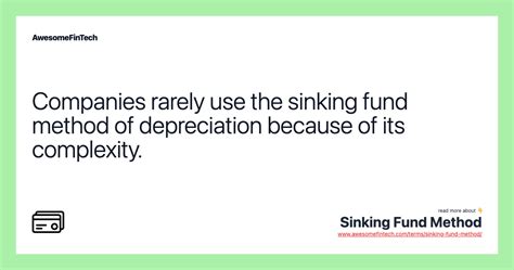 Sinking Fund Method Awesomefintech Blog