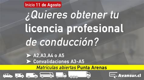 Curso Clase A2 A3 A4 O A5 Inicio 11 De Agosto Capacitaciones Avansur