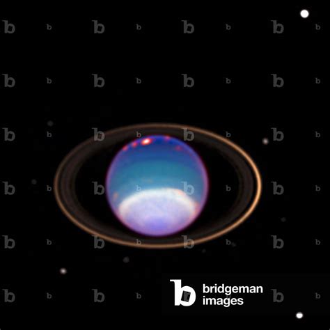 Image Of Image Of Uranus Obtained By The Hubble Telescope The First