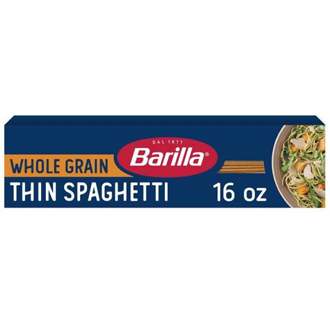 Barilla Whole Grain Thin Spaghetti Pasta Shop Pasta At H E B