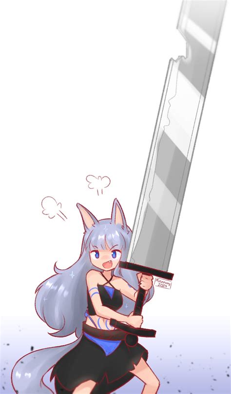 Merran The Steeltooth Wolf Rabbit And Steel Drawn By Minzzway Danbooru
