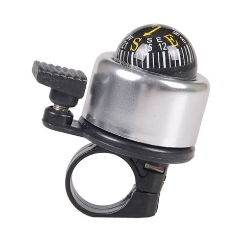 Bike Compass With Bell Silver
