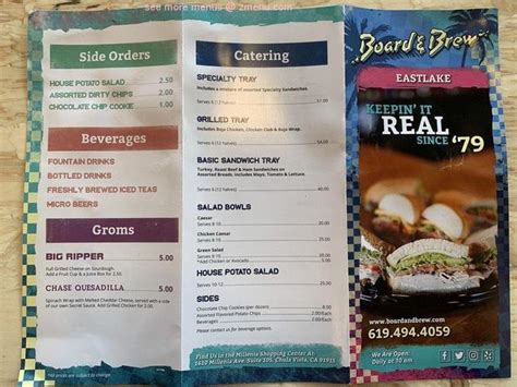 Online Menu Of Board And Brew Eastlake Restaurant Chula Vista