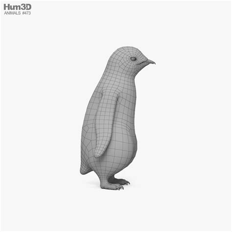 Pollito Pinguino Modelo 3d Descargar Aves On