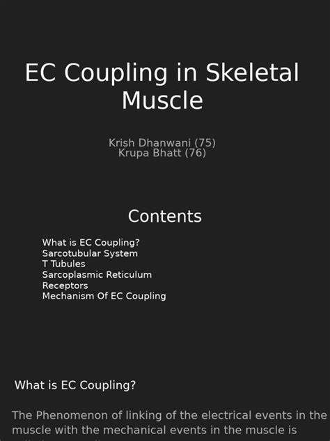 Ec Coupling Final Pdf