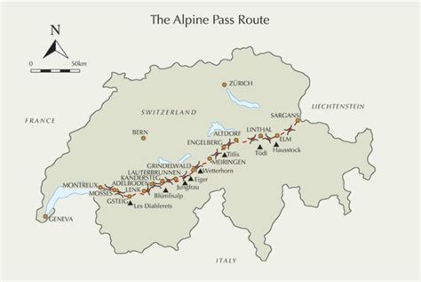 Switzerland Alpine Pass Route