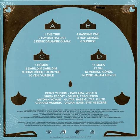 Derya Yildirim And Grup Simsek Dost 1 And 2 Black Vinyl Edition Vinyl Lp 2024 Eu Original