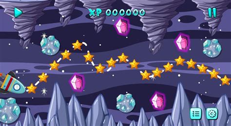 A Game Template Galaxy Space Scene 4560123 Vector Art At Vecteezy