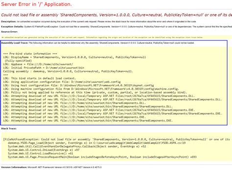 Troubleshoot Aspnet Assembly Loading Failures Using Fusion Logging