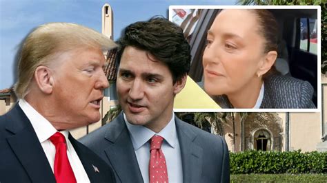 Sheinbaum Opina Sobre Reunión De Trump Y Trudeau Por Amenazas Con Aranceles
