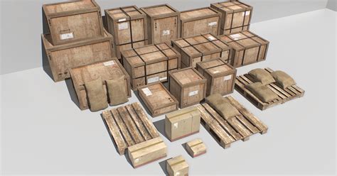Warehouse Props Pack 1 3d Industrial Unity Asset Store