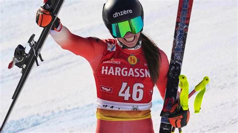 Sensational Young Swiss Skier Malorie Blanc Finishes Second In Her