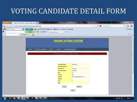 Online Voting System Ppt Pptx Technology And Computing