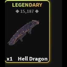 Roblox Hood Customs Rare Hell Dragon Set