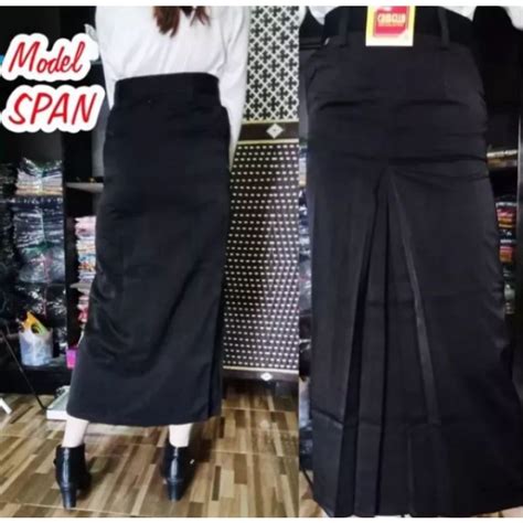 Jual Promo Rok Sekolah Rok Span Belah 1 Panjang Smp Sma Twist Licin Rok Sekolah Murah