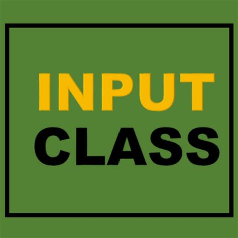 Input Class Youtube