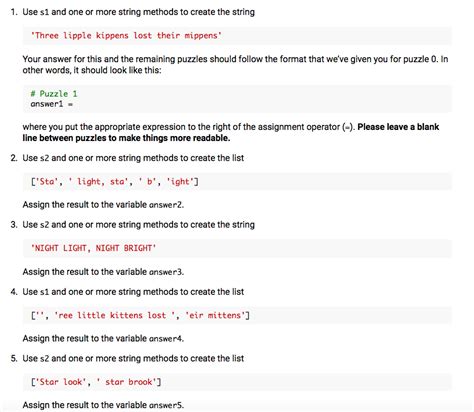 Solved 1 Use S1 And One Or More String Methods To Create Chegg Com