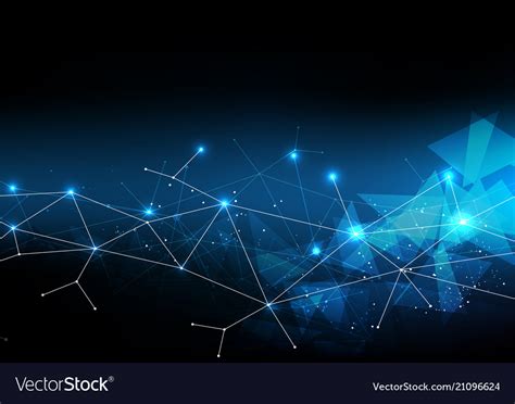 Background Abstract Polygon Data Technology Vector Image