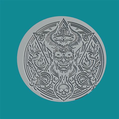 3d File Devil Pendant 😈 ・template To Download And 3d Print・cults