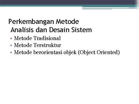 Pengenalan Objek Oriented Pada Vb Net Perkembangan Metode