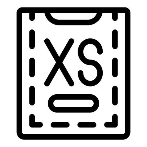 Premium Vector Clothes Tag Showing Extra Small Size Icon