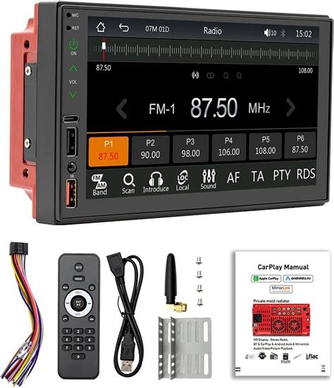 Mingzhe Receptor De Rádio Para Carro Multilíngue Bt Mp5 Player De 7 Polegadas Com Tela De Toque