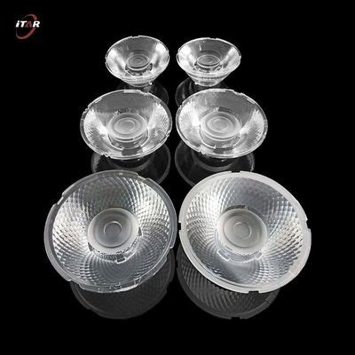 35mm Round Led Optical Lenses 4 In 1 Pmma Pc Material For Focus Light