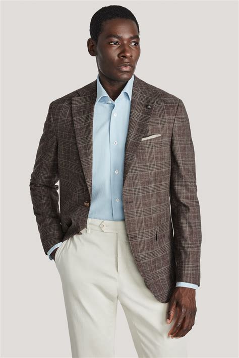 Midland Brown Plaid Blazer Jack Victor