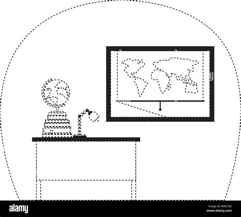 Geography Class Room Scene Icon Stock Vector Image And Art Alamy
