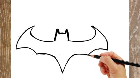 How To Draw Batman Logo Youtube