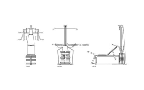 Multi Gym Free Cad Drawings