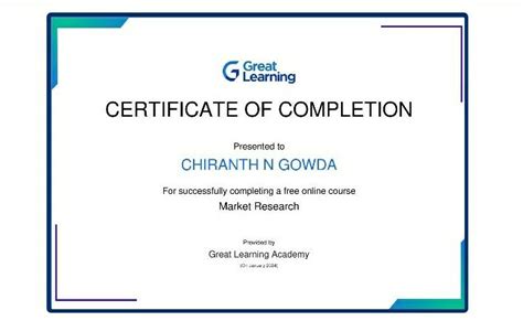 Greatlearningacademy Greatlearning Glacertificate Chiranth N Gowda