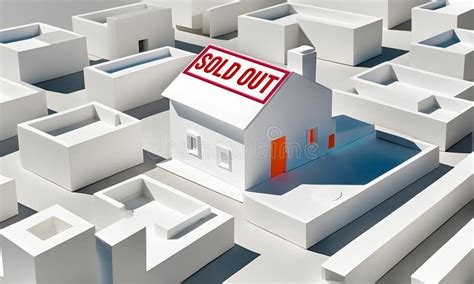 House Sold Out Illustration Stock Illustration Illustration Of Label