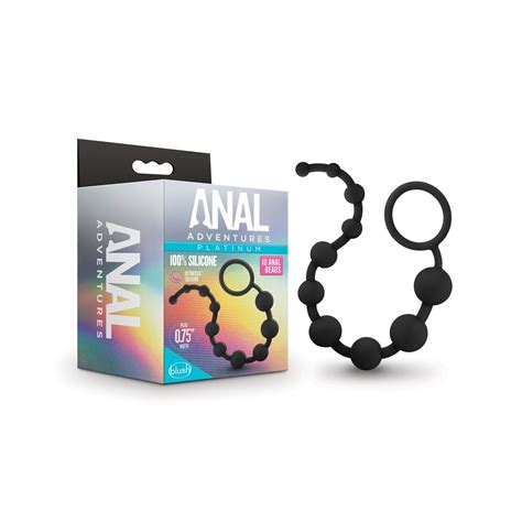 Blush Anal Adventures Platinum Silicone 10 Anal Beads Adams Toy Box