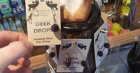 So This Is A Thing Ear Rings Made From Deer Droppings Imgur