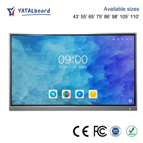 Low Price Interactive Digital Whiteboard Lcd 4k Screen All In One Conference Flat Panel Smart